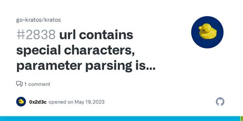 Url Contains Special Characters Parameter Parsing Is Invalid Resulting In 404 · Issue 2838