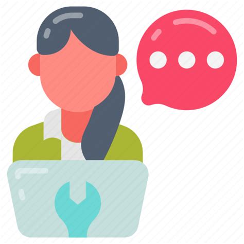 Technical Support Women Engineer It Expert Girl Icon Download On Iconfinder