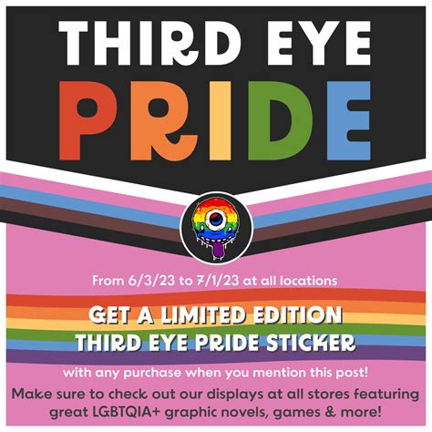 Third Eye Pride 2023 Lgbtqia Comic Spotlight Third Eye Comics And Hobbies