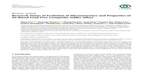Pdf Research Status Of Evolution Of Microstructure And · 3state
