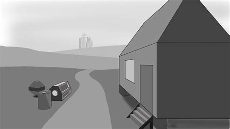 2 Point Perspective Futuristic City