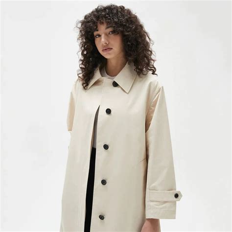 Assembly Label Assembly Label Maison Trench Coat Stone On Designer