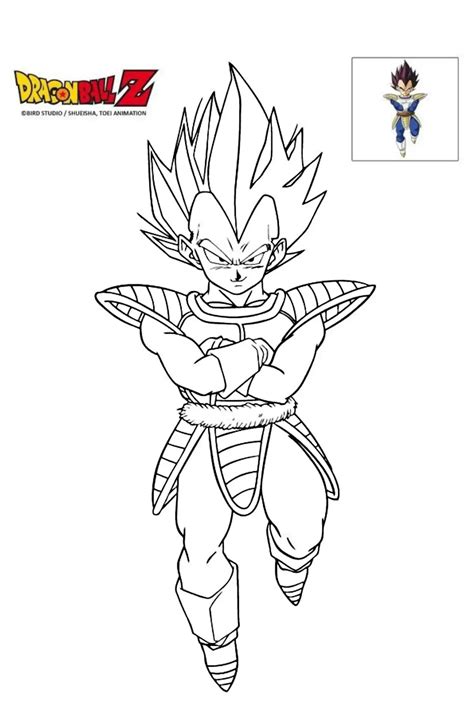 Desenhos De Dragon Ball Z Vegeta Para Colorir