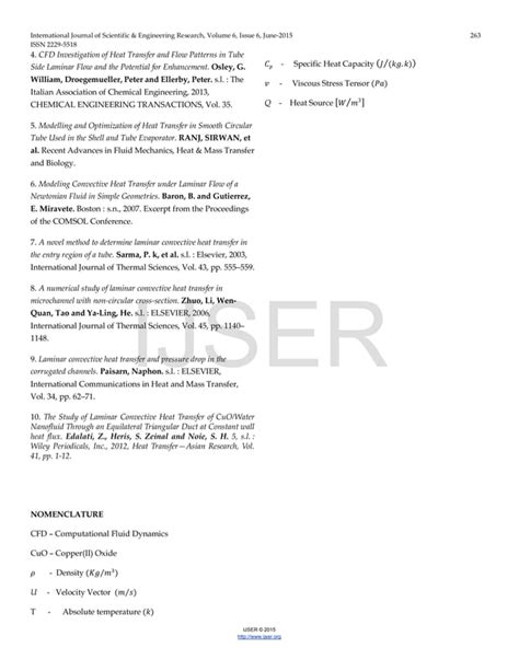 computational fluid dynamics modelling and simulation of laminar