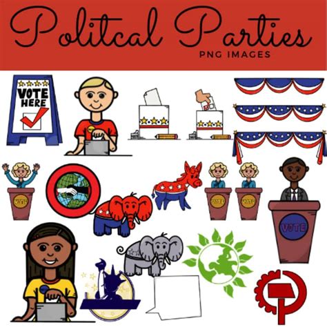 Political Parties And Voting Clip Art Set By Ms Social Studies Teacher
