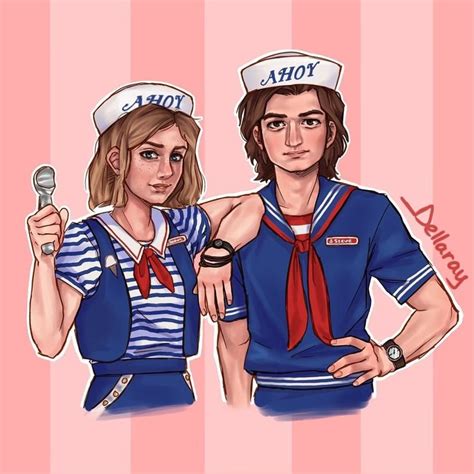 Stranger Things Robin And Steve By Della Dellaray Scoops Ahoy Ice
