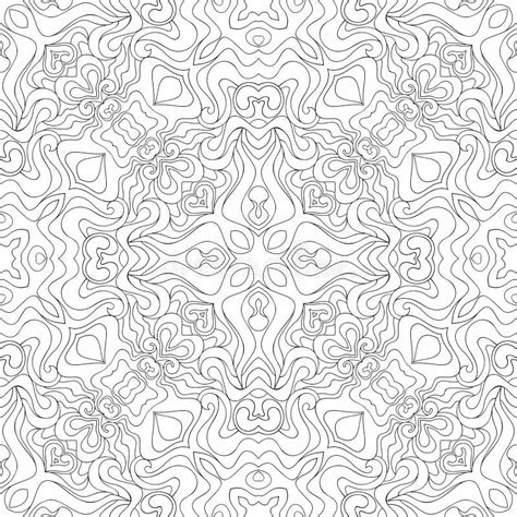 Vector Patch Pattern Mosaic Line Art Background Stock Vector Illustration Of Figuration