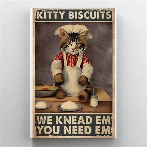 Trinx Kitty Biscuits 1 Piece Rectangle Graphic Art Pri Kitty Biscuits 1 Piece Rectangle