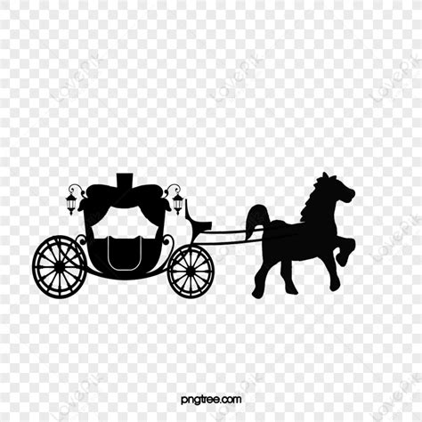 마차스케치실루엣결혼 마차 Png 일러스트 무료 다운로드 Lovepik