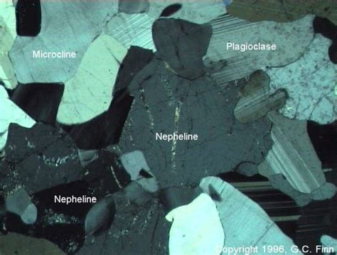 Nepheline Xpl Geology Mineralogy Minerals