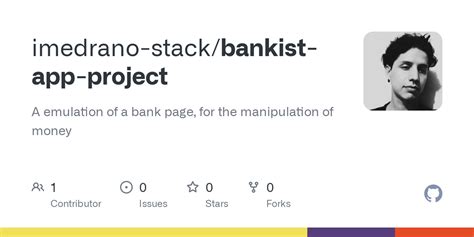 Github Imedrano Stackbankist App Project A Emulation Of A Bank Page