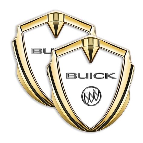 Buick Metal Emblem Shield Epoxy Resin Custom Accessory Front Rear Fender Window Trunk Interior