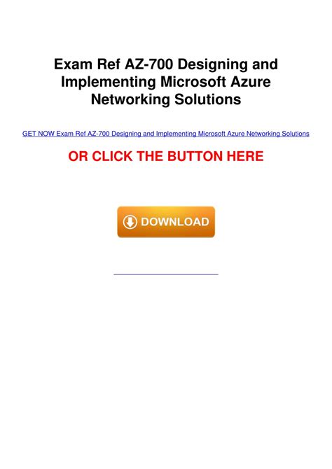 Ppt Pdf Exam Ref Az 700 Designing And Implementing Microsoft Azure Networking Solu
