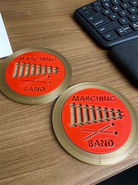 Stl File Marching Band Coaster Girls Scout・3d Printable Model To