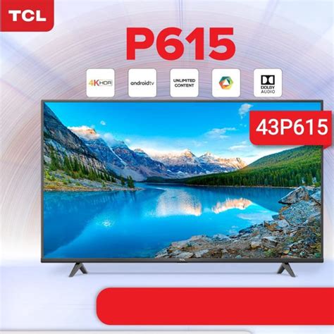 Jual TCL UHD 4K ANDROID SMART TV 43P615 Shopee Indonesia