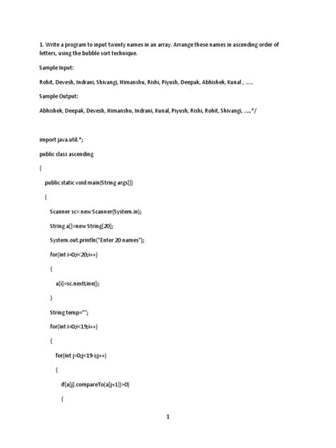 qb array program answers pdf integer computer science
