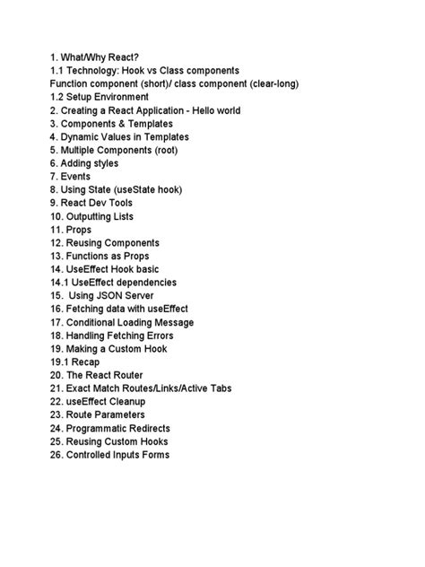 React 2 Plan Pdf