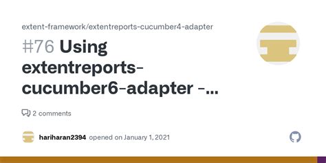 Using Extentreports Cucumber6 Adapter Custom Js Not Working · Issue