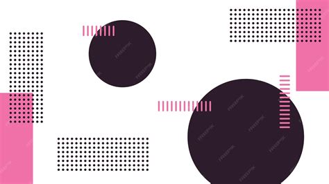Premium Vector Vintage Circle And Rectangular 90s Background Full