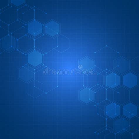 Science Background With Hexagons Design Geometric Abstract Background
