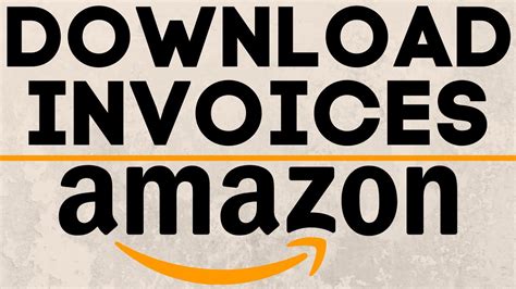 How To Download Invoices From Amazon Tutorial - YouTube