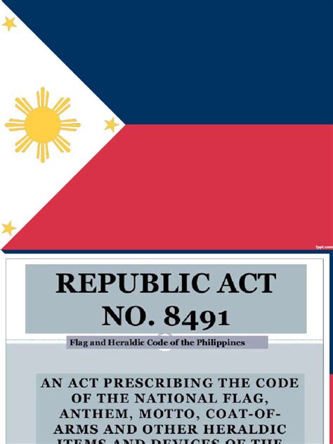 Ra 8491 Pdf Heraldry Flag