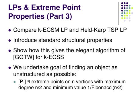 Ppt Algorithms And Lps For K Edge Connected Spanning Subgraphs