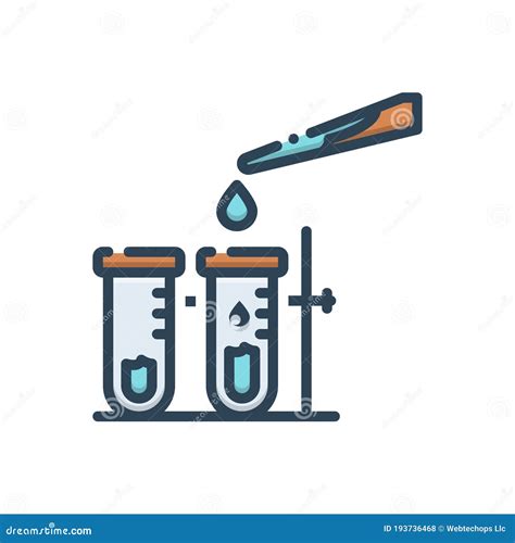 Color Illustration Icon For Testing Calibrate And Test Stock Illustration Illustration Of