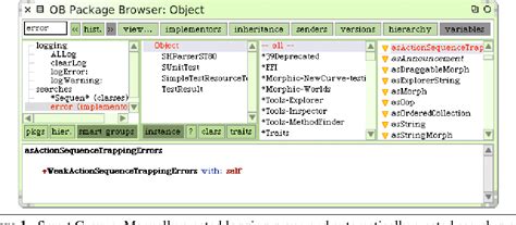 Figure 1 From Tackling Software Navigation Issues Of The Smalltalk Ide