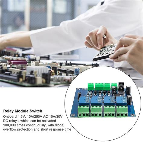 Modbus RTU 4 Way Relay Module 7 24V Relay Module Switch RS485 TTL Input And Output With Anti