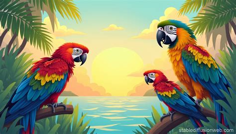Cover Image For Parrot Paradise Color Code Ffd700 A Vibrant And
