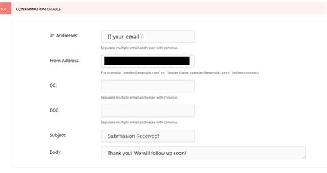 Form Page Confirmation Emails Field Template Strings Issue 414 Coderedcorp Coderedcms GitHub