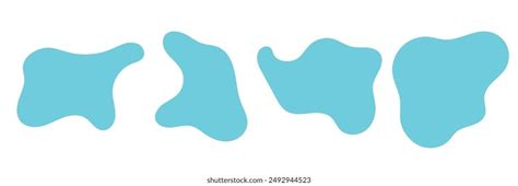 Organic Blob Shape Abstract Amoeba Irregular Stock Vector Royalty Free