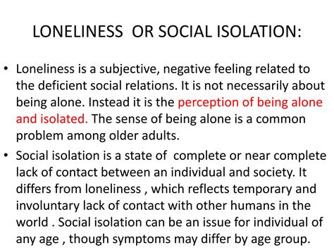 SOLUTION: Geriatric social isolation - Studypool