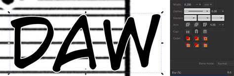 Inkscape Stroke Affecting The Letters Width Graphic Design Stack Exchange