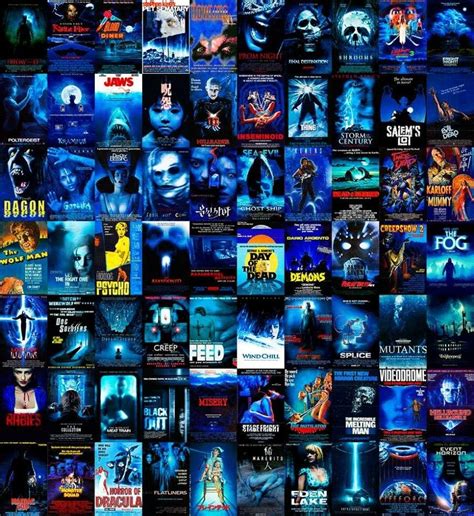 Blue Movie Covers Horror Movie Posters Horror Movie Art Scary