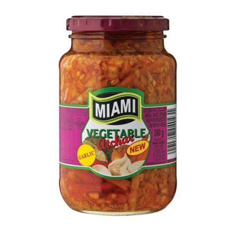 Miami Vegetable Atchar Garlic 380g The Savanna
