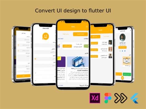 ui design to flutter ui conversion upwork