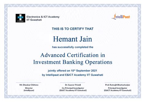Investment Banking Course Online By Iit Guwahati Eict Academy