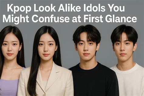 Kpop Look Alike Idols You Might Confuse At First Glance