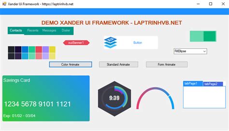 C Giới Thiệu Thư Viện Xander Ui Framework Dùng Thiết Kế Winform
