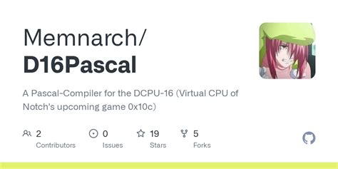 Github Memnarch D16pascal A Pascal Compiler For The Dcpu 16 Virtual Cpu Of Notchs Upcoming