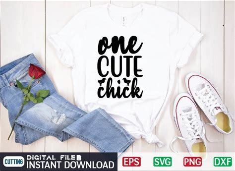 One Cute Chick Svg Graphic By Craftssvg30 · Creative Fabrica