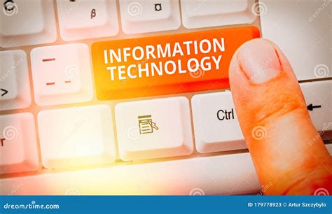 Handwriting Text Writing Information Technology Concept Meaning Use Systems To Store Retrieve