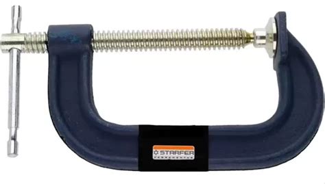 Grampo Sargento Pesado Tipo C 4 Polegadas Starfer Marceneiro Parcelamento Sem Juros