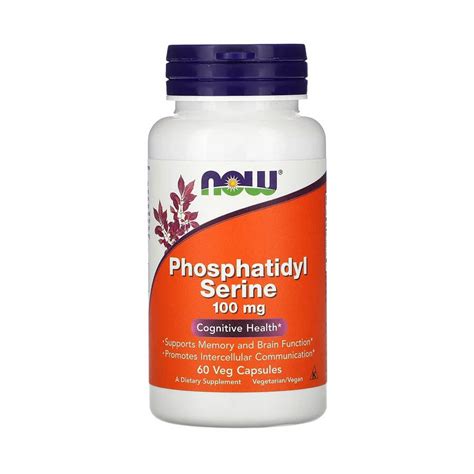 Phosphatidyl Serine Fosfatidilserina 100mg Now Foods 60 Capsule