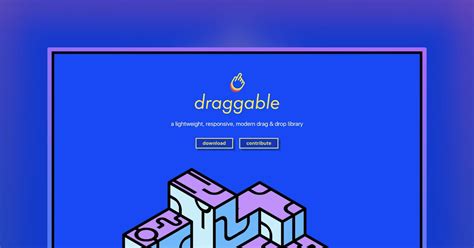 Draggable Js One Page Website Award