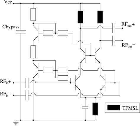 Schematic Of A Single Stage Of The Differential Amplifier Download Scientific Diagram