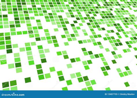 Green Tile Pattern Stock Vector Illustration Of Cell 13407755