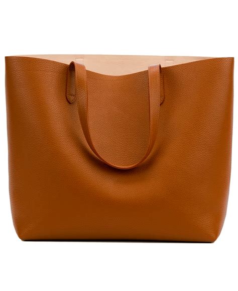 Classic Structured Leather Tote